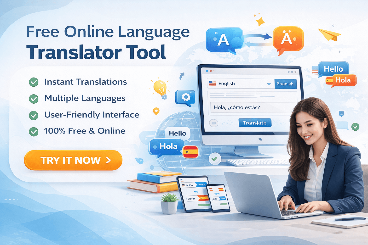 Free Online Language Translator Tool – Translate Text Instantly | Toolkit